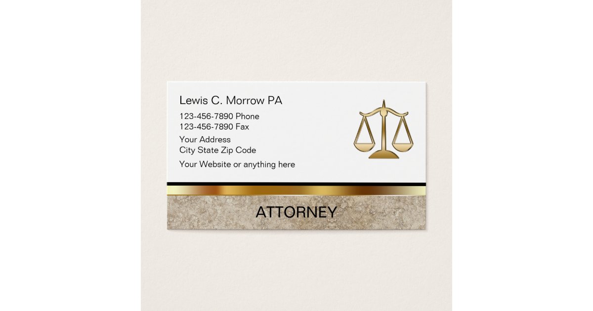 Attorney Business Cards | Zazzle.com