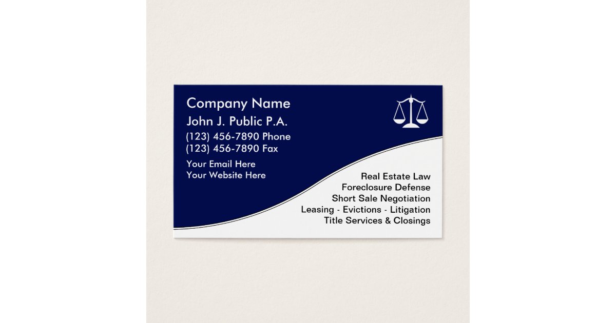 Attorney Business Cards | Zazzle.com