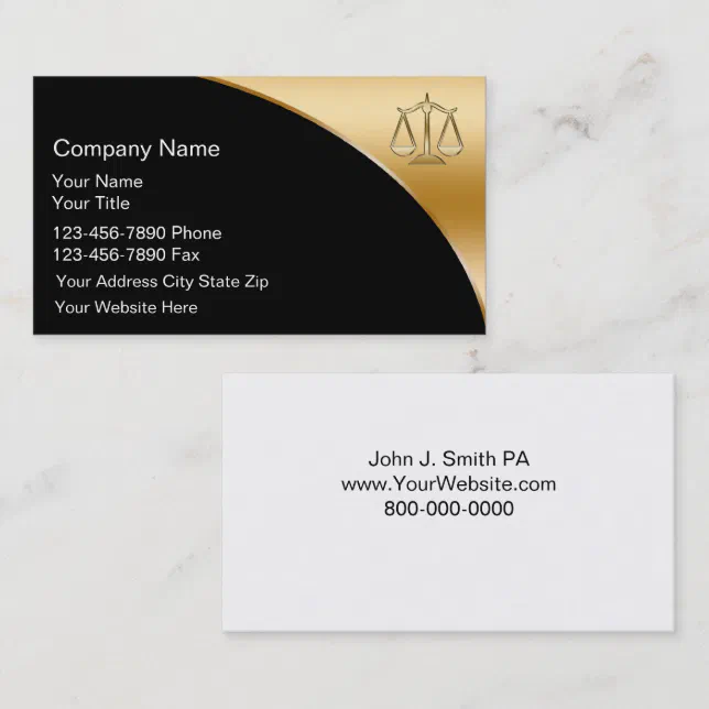 Attorney Business Cards Fixed | Zazzle