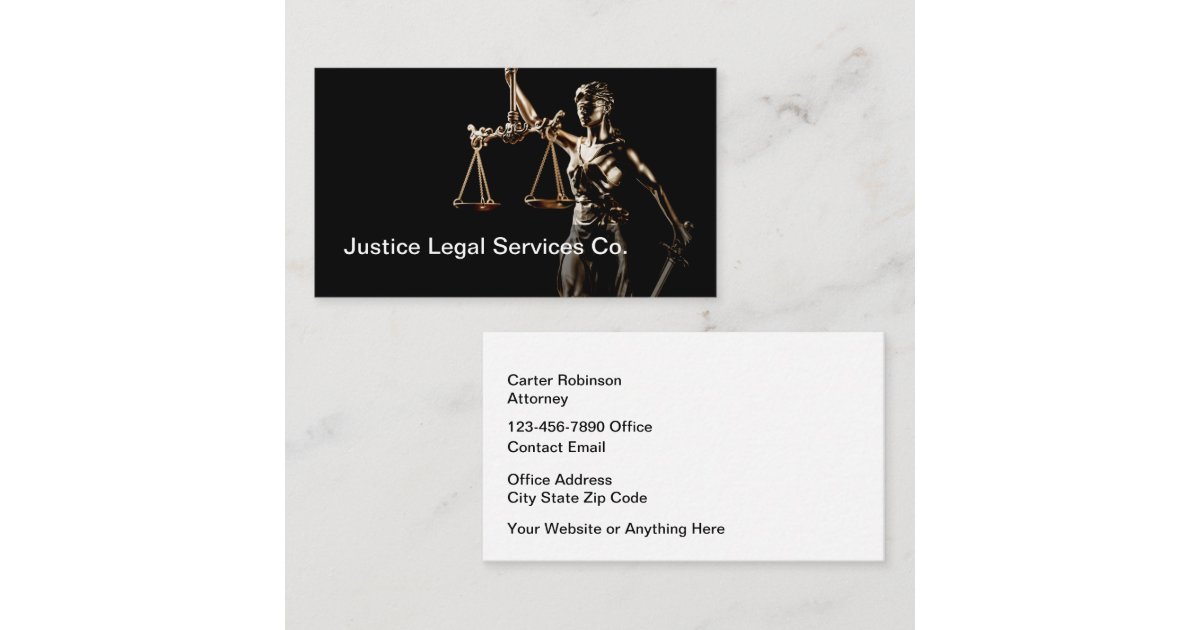 Attorney Criminal Justice Business Cards | Zazzle
