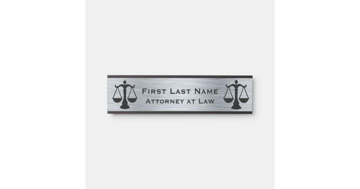 Attorney Door Sign Signs Lawyer | Zazzle