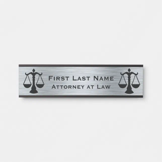 Attorney Door Sign Signs Lawyer | Zazzle