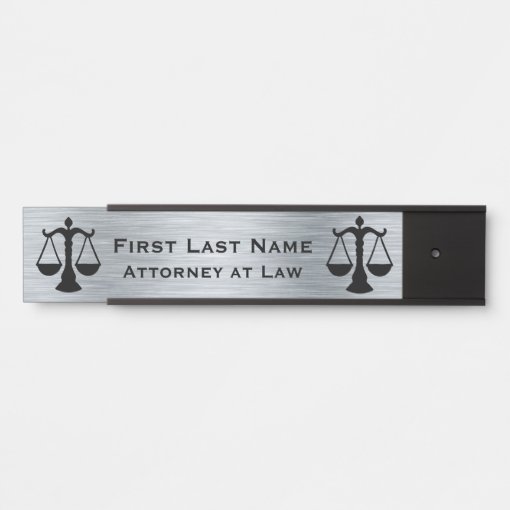 Attorney Door Sign Signs Lawyer | Zazzle