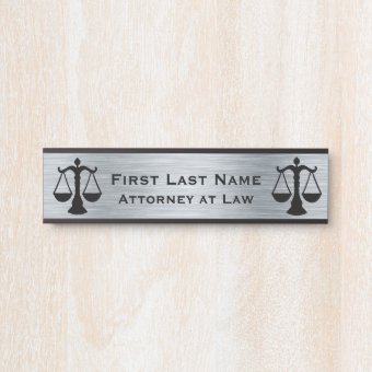 Attorney Door Sign Signs Lawyer | Zazzle