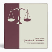 Attorney / Lawyer Burgundy business binder | Zazzle