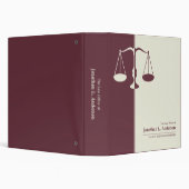 Attorney / Lawyer Burgundy business binder | Zazzle
