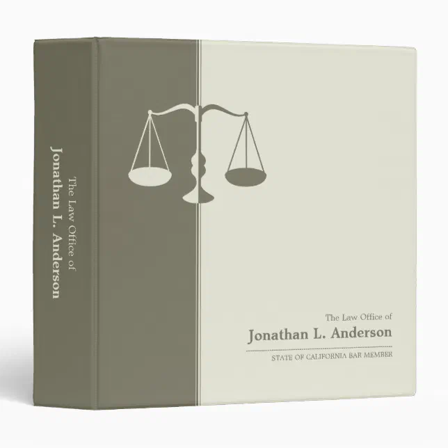 Attorney / Lawyer business binder | Zazzle