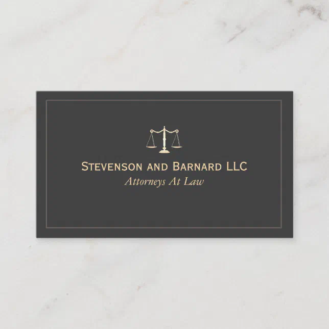 Attorney Lawyer Business Card | Zazzle