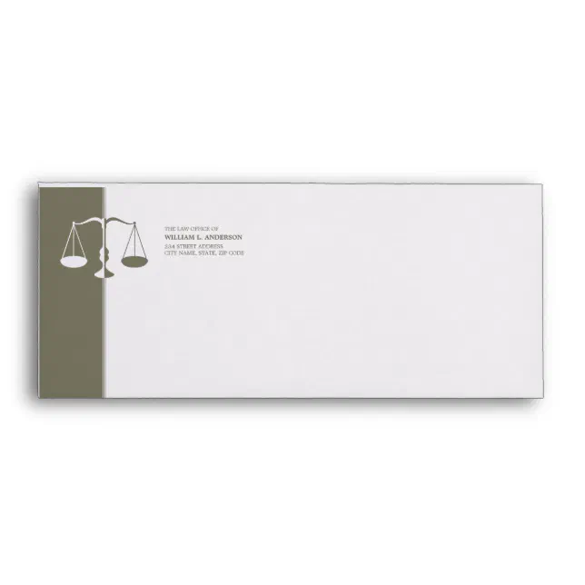 Attorney / Lawyer / Law Firm envelope | Zazzle