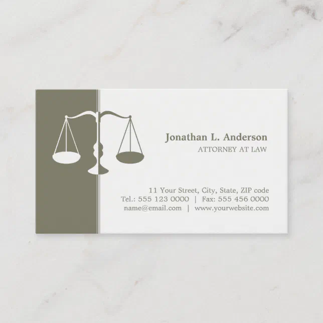 Attorney / Lawyer Professional business card | Zazzle