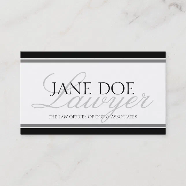 Attorney Lawyer Script - Available Letterhead - Business Card | Zazzle