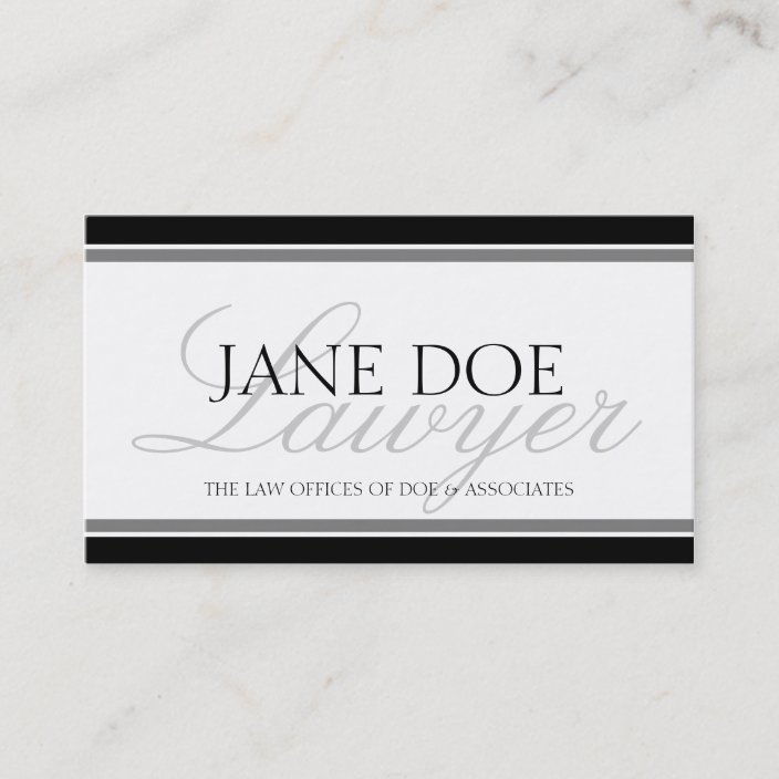 Attorney Lawyer Script - Available Letterhead - Business Card | Zazzle.com
