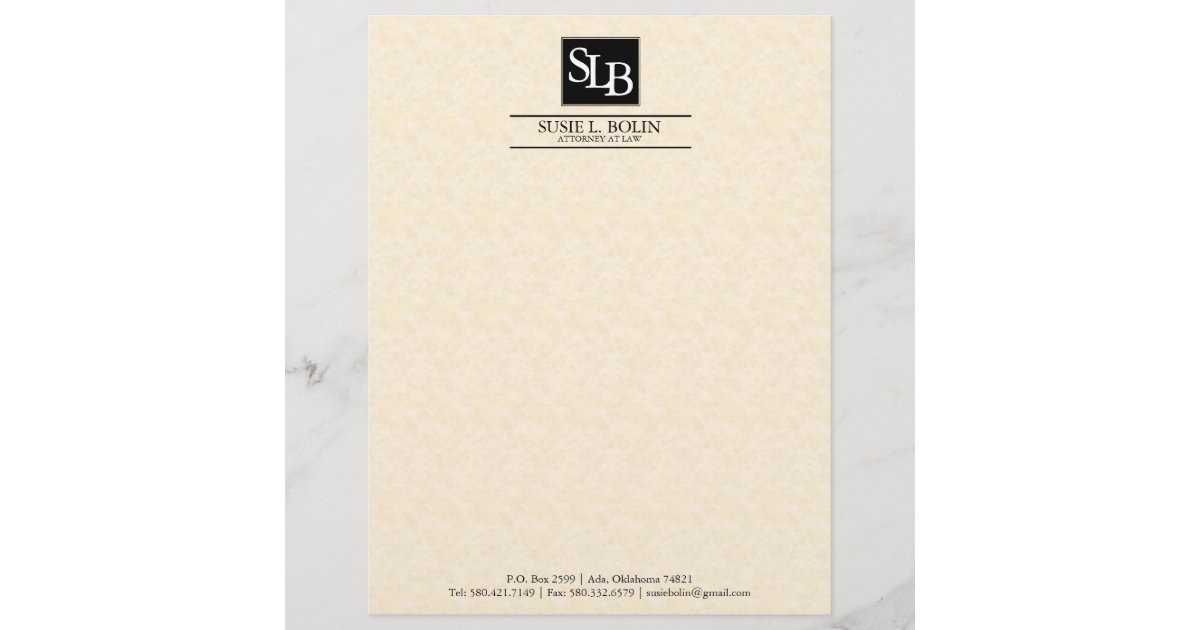 ATTORNEY LETTERHEAD | Zazzle