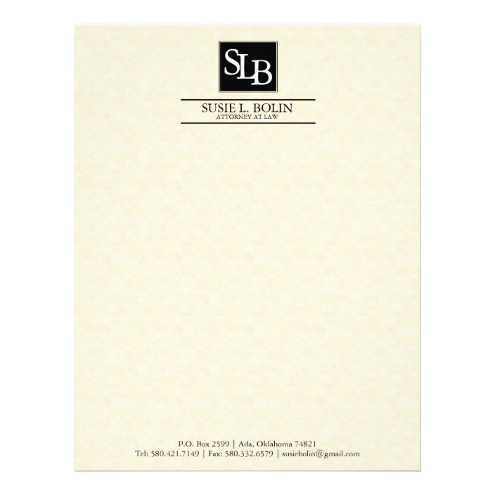 ATTORNEY LETTERHEAD | Zazzle.com