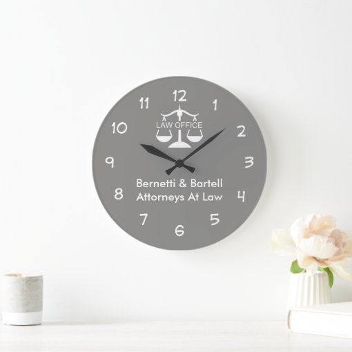 Attorney Office Business Wall Clocks | Zazzle