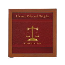 Attorney - Scales of Justice Design Pencil/Pen Holder | Zazzle