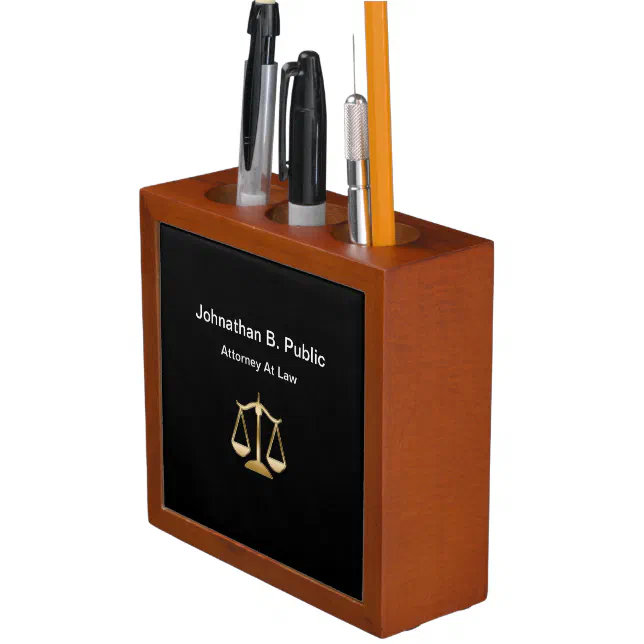 Attorney Theme Desk Organizer | Zazzle