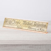 Attorney United States Constitution Desk Name Plate | Zazzle