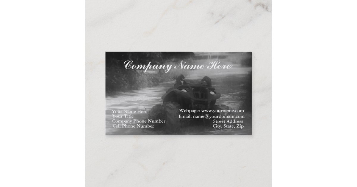 ATV Business Cards | Zazzle
