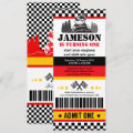 ATV Dirt Quad BikeTicket Pass Birthday Party Invitation | Zazzle