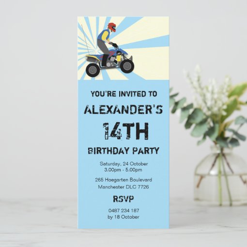 ATV INVITATION | Zazzle