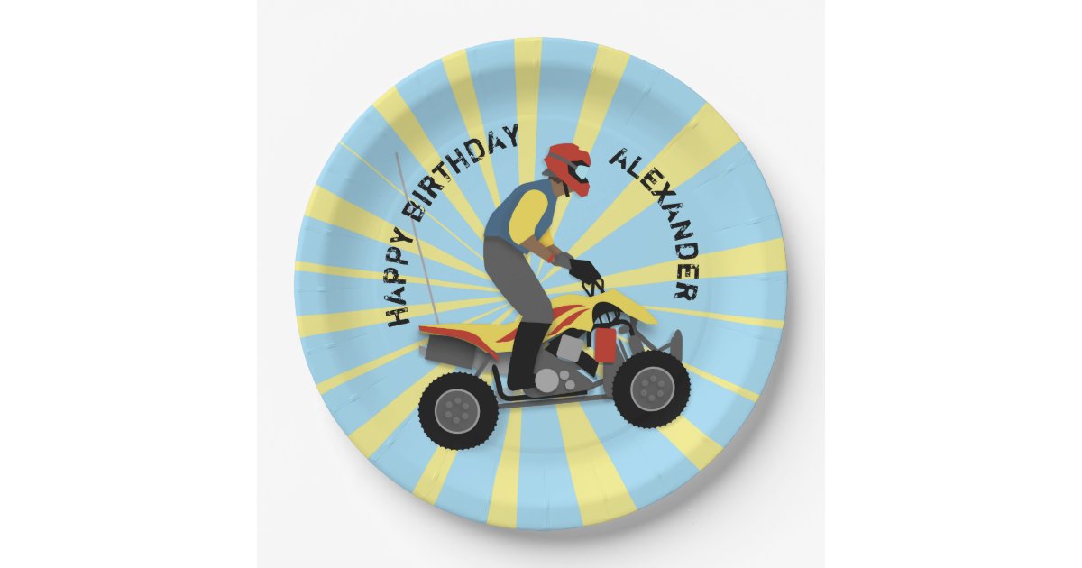 ATV PAPER PLATES | Zazzle