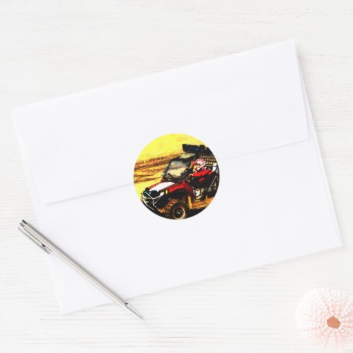 ATV Rider - All Terrain Extreme Motorsports Classic Round Sticker | Zazzle
