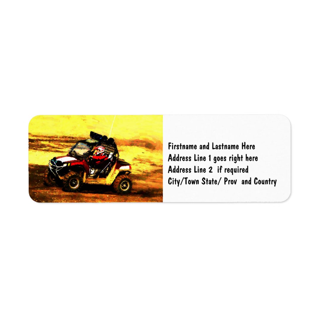 ATV Rider - All Terrain Extreme Motorsports Label | Zazzle