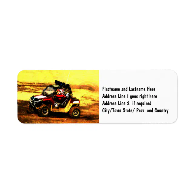 ATV Rider - All Terrain Extreme Motorsports Label | Zazzle