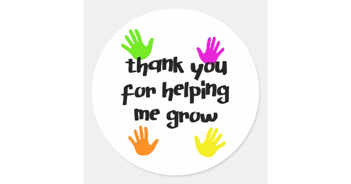 Au , autism kids thank you classic round sticker | Zazzle