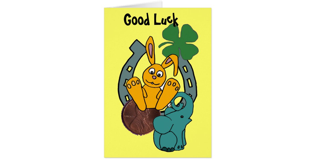 AU- Funny Good Luck Card | Zazzle