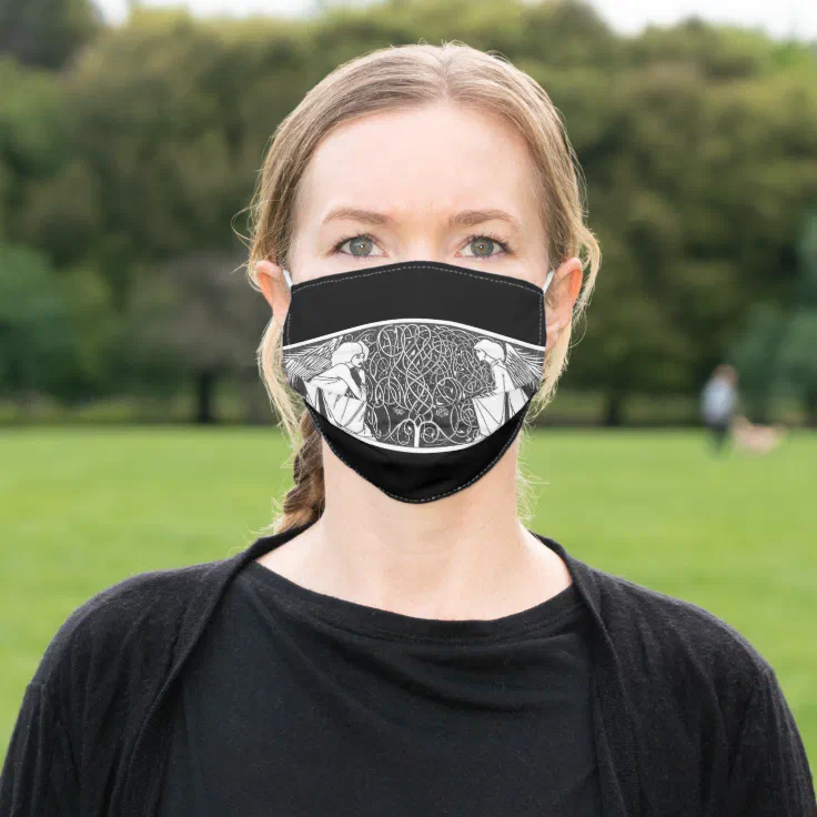 Aubrey Beardsley Face Mask | Zazzle