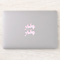 Aubrey Decorative Name in Pink x2 Sticker | Zazzle