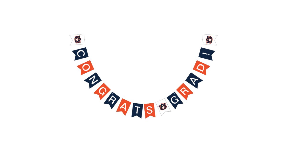 Auburn University | Graduate Bunting Flags | Zazzle