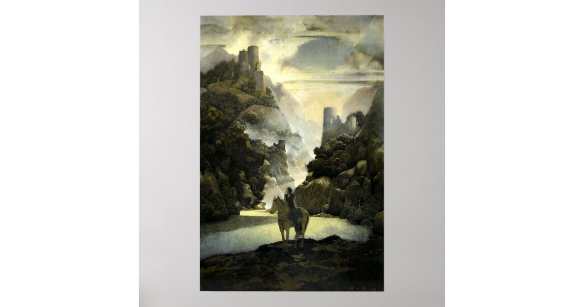 Aucassin Seeks for Nicolette by Maxfield Parrish Poster | Zazzle