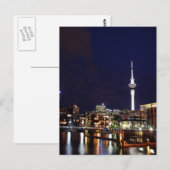 Auckland City, New Zealand at Night Postcard | Zazzle
