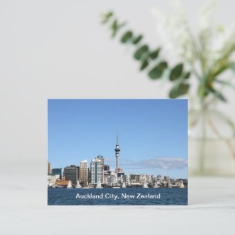 Auckland City, New Zealand by Day Postcard | Zazzle