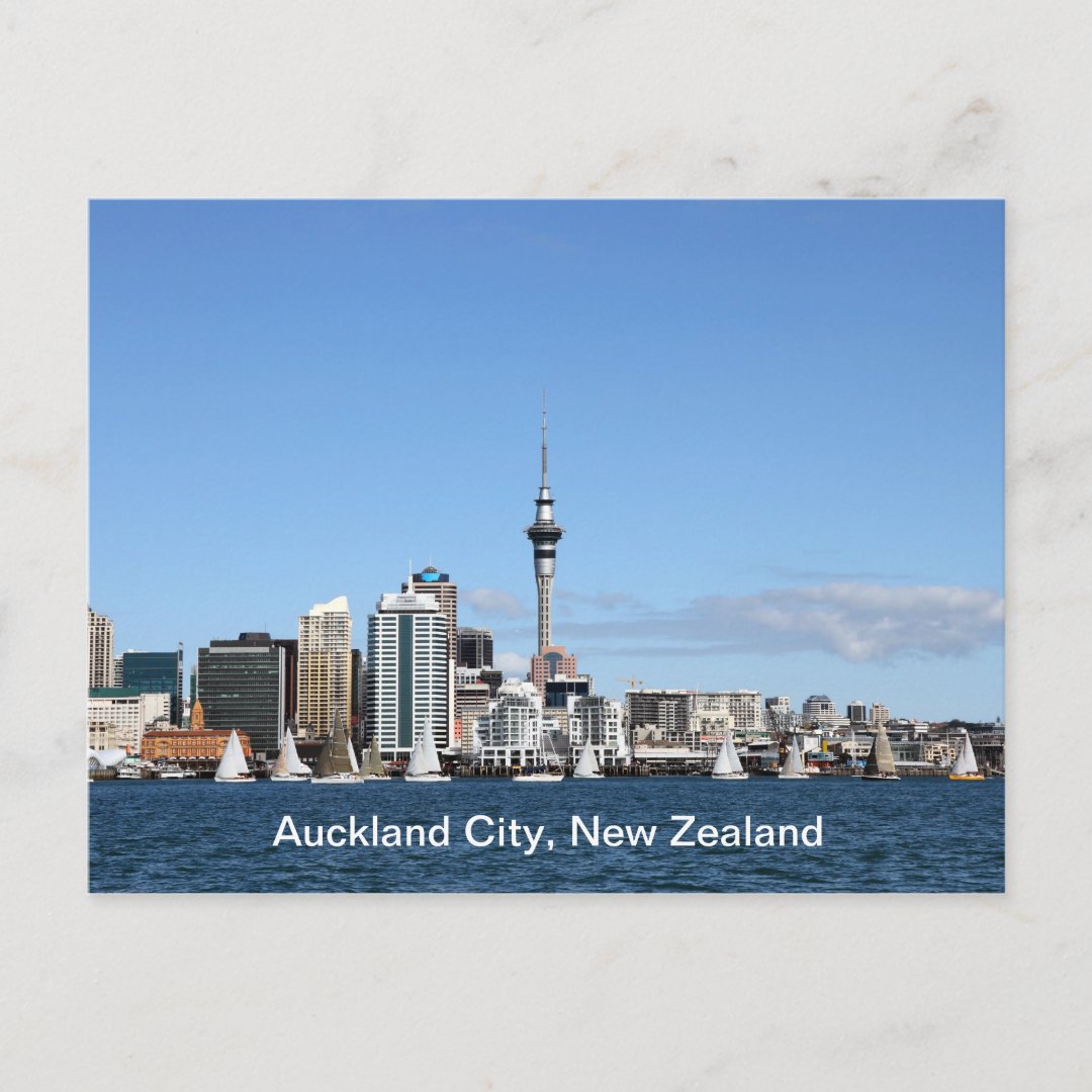 Auckland City, New Zealand by Day Postcard | Zazzle