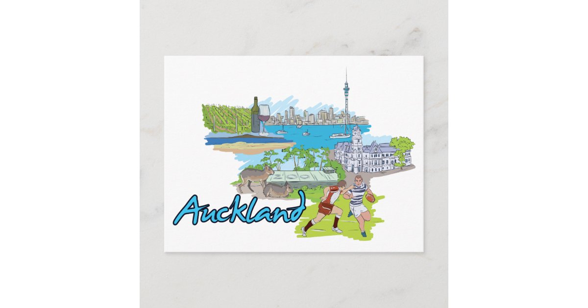 Auckland, New Zealand Postcard | Zazzle