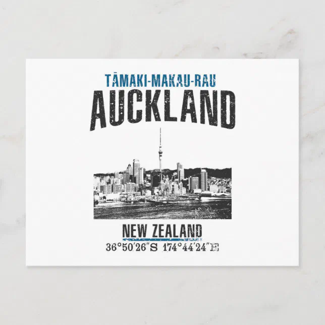 Auckland Postcard | Zazzle
