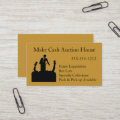Auctioneer Auction House Business Card customize | Zazzle