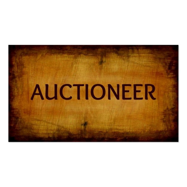 Auctioneer Business Card
