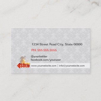 Auctioneer Services Business Card | Zazzle
