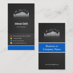 Audio Engineer - Premium Creative Innovative Business Card | Zazzle