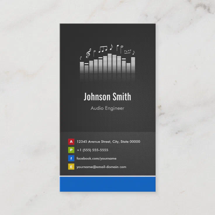 Audio Engineer - Premium Creative Innovative Business Card | Zazzle