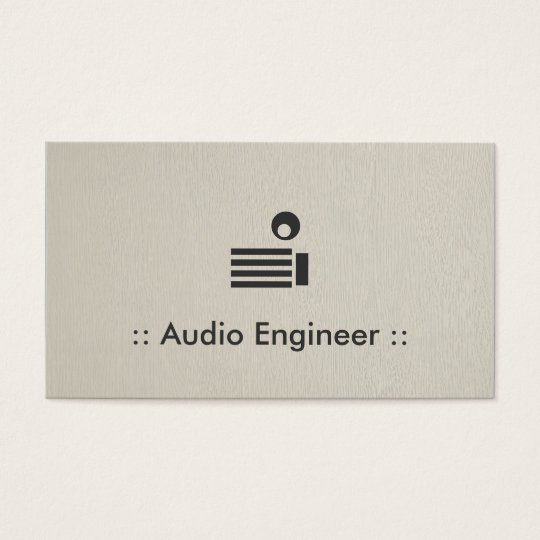 Audio Engineer Simple Elegant Professional Business Card | Zazzle.com