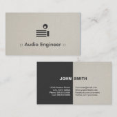 Audio Engineer Simple Elegant Professional Business Card | Zazzle