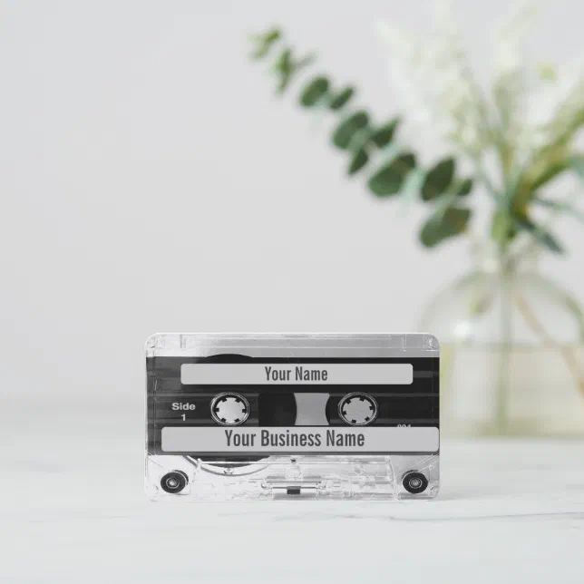 Audio Music Cassette Tape Business Card | Zazzle