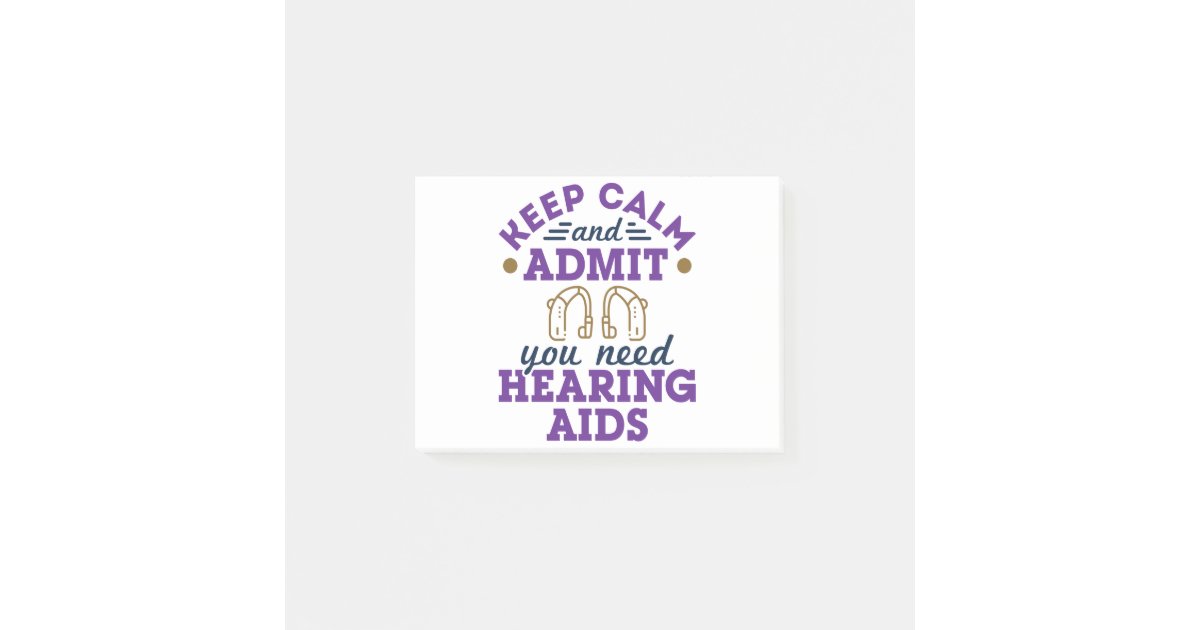 Audiologist Audiology Funny Need Hearing Aids Post-it Notes | Zazzle