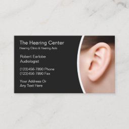 Audiologist Ear Doctor Appointment Business Cards | Zazzle